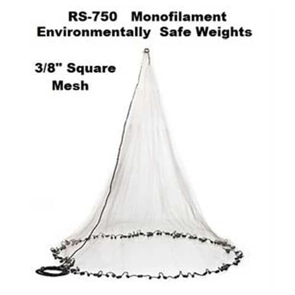 Super Spreader Monofilament Cast Net (3/8 Sq. Mesh) (RS-750) – Alario Bros